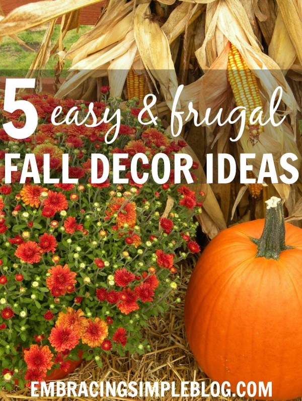5 Easy and Inexpensive Fall Decor Ideas - Christina Tiplea
